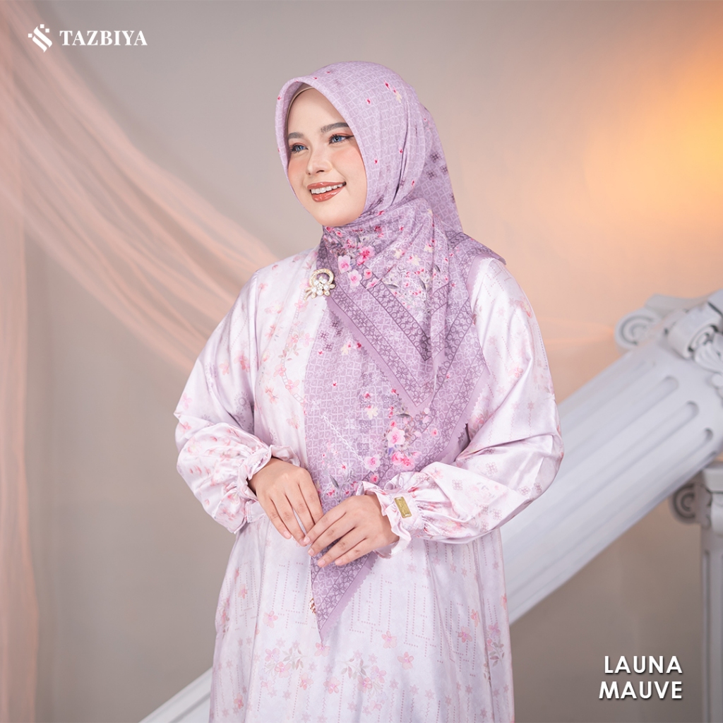 Exclusive TAZBIYA X ADELIA PASHA LUANA SCARF I JILBAB QUARTER SEWING ...