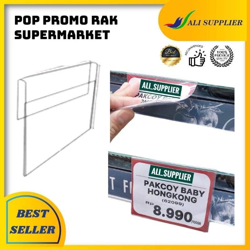 Plastic NAME TAG / MIKA PRICE TAG RAK SUPERMARKET / HANGTAG RAK / POP ...