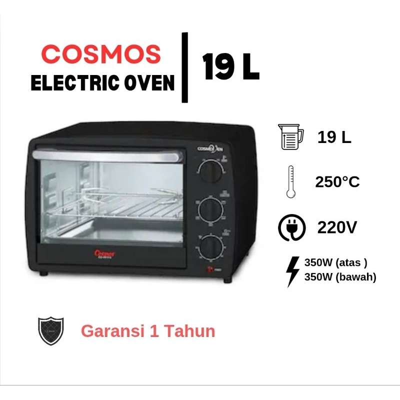 Cosmos ELECTRIC OVEN 19L CO 9919R / COSMOS ELECTRIC OVEN CAPACITY 19L ...