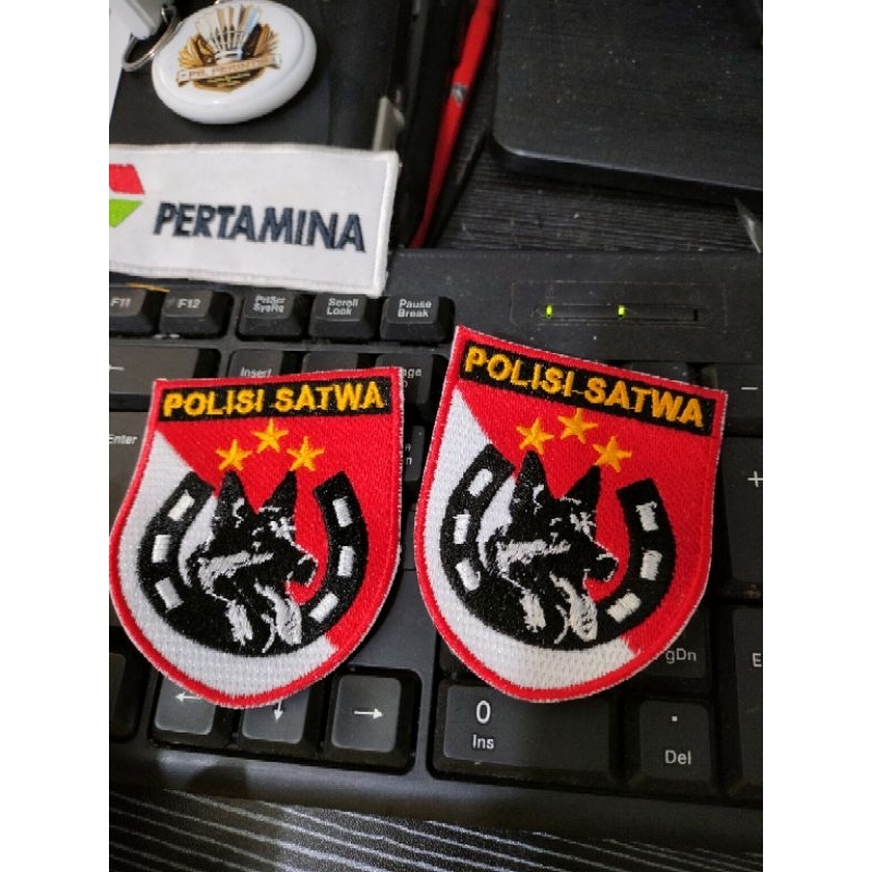 Satwa police embroidery / tribrata logo | Shopee Malaysia