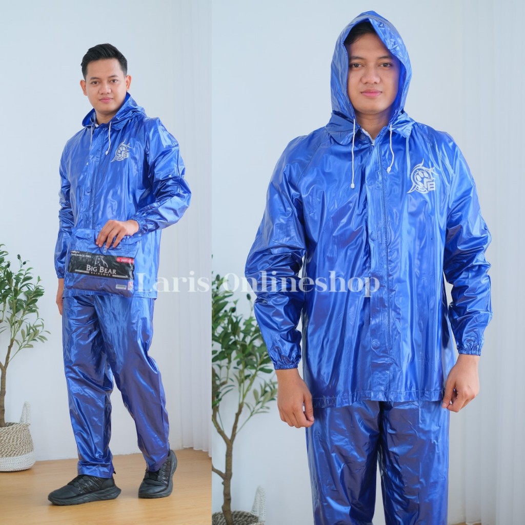 Big Bear Sporty Series Jacket Pants Raincoat / Big Bear Color PVC ...