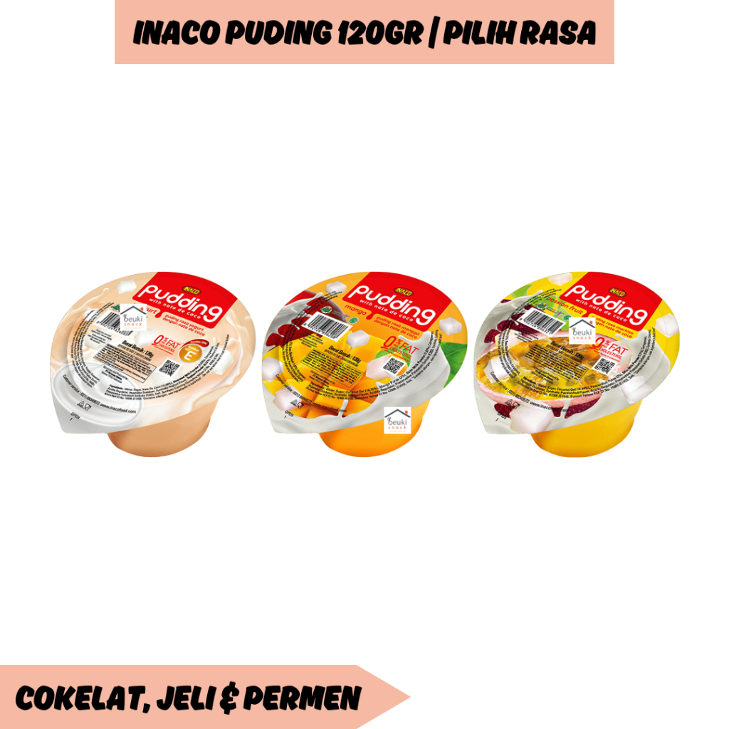 Inaco Pudding Puree with Nata de Coco Various Flavors Choose from ...