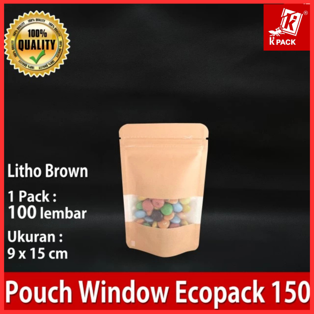 (100 Pcs) STANDING POUCH / Packaging / Plastic Clip PAPER WINDOW ...