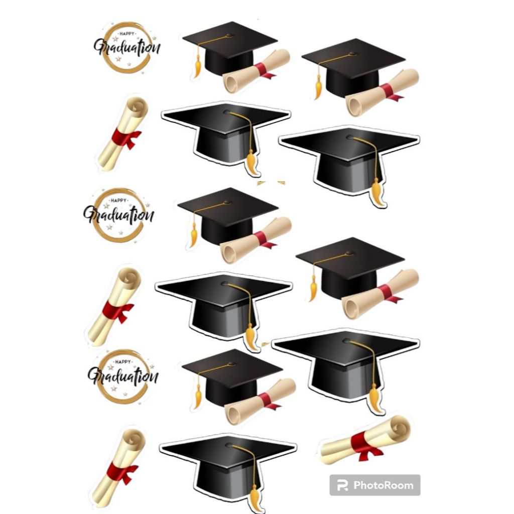 Mini SHEET GRADUATION HAT TOPPER / TOGA GRADUATION TOPPER SHEET NOT ...