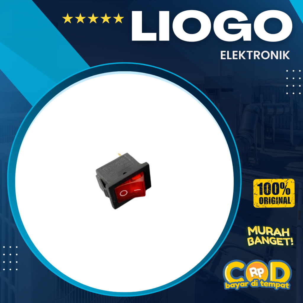 Switch + Small Light 3 Pin / On Off Switch Small Light / Rocker Switch ...