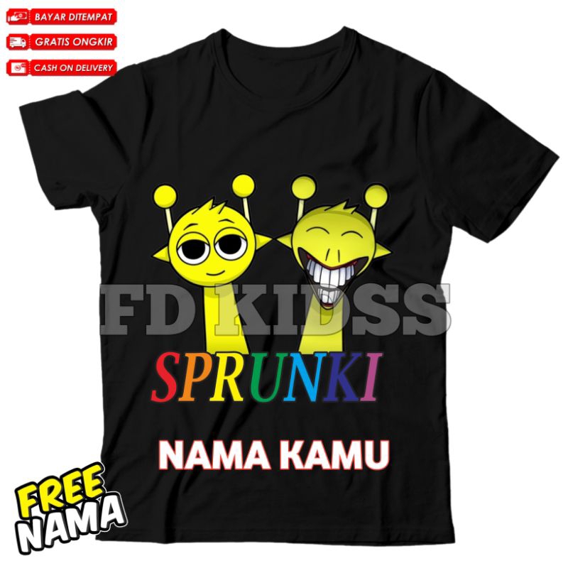 Free NAME CHILDREN'S T-SHIRTS BOYS GIRLS SPRUNKI INCREDIBOX CHILDREN'S ...
