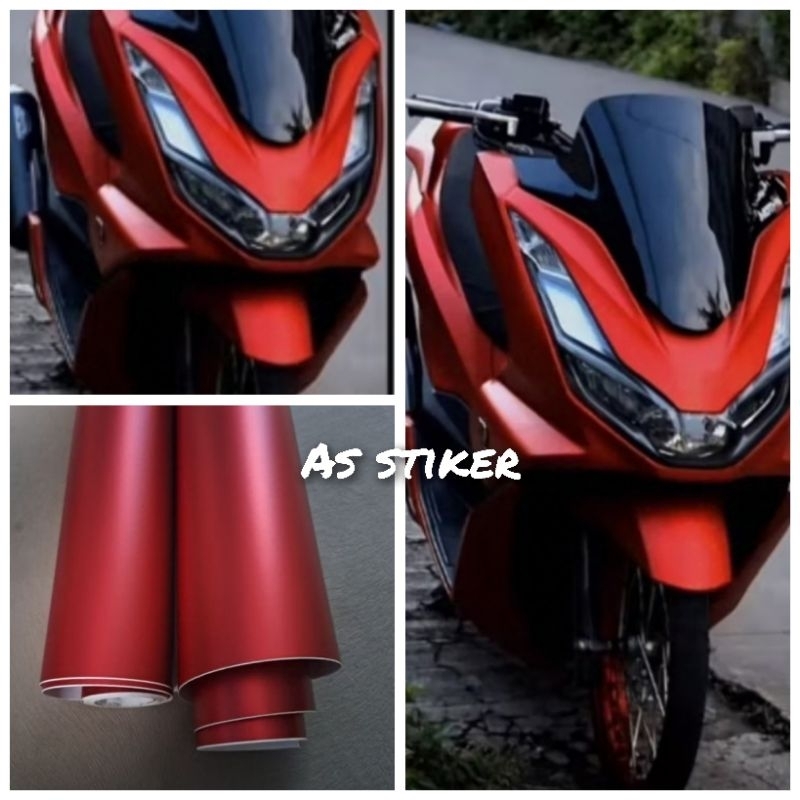 MERAH Red SCOTLET STICKERS / RED DOF SCOTLET STICKERS FOR MOTORCYCLES ...
