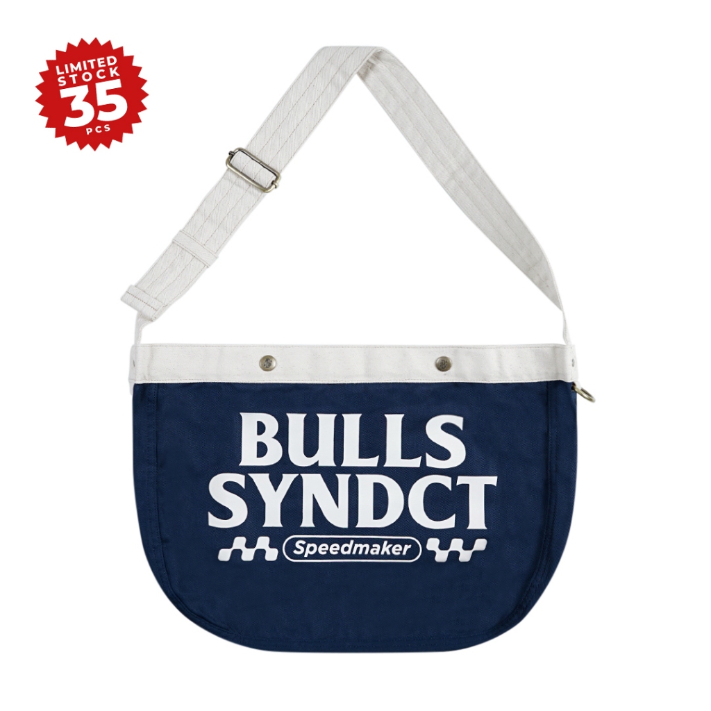 BULLS SYNDICATE Newspaper Bag Feltham Navy | Shopee Malaysia