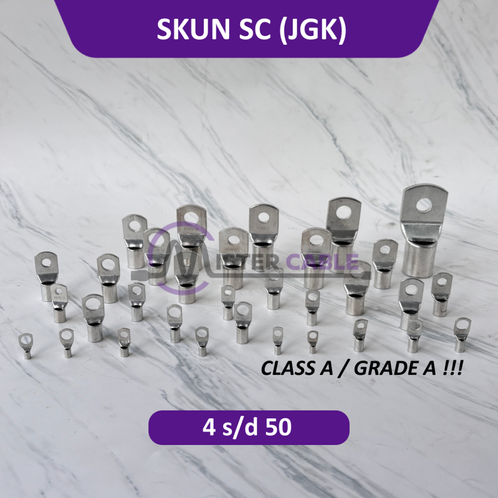 Skun SC JGK 4 6 10 16 25 35 50 mm CU Scun Sok Connection Copper Cable ...