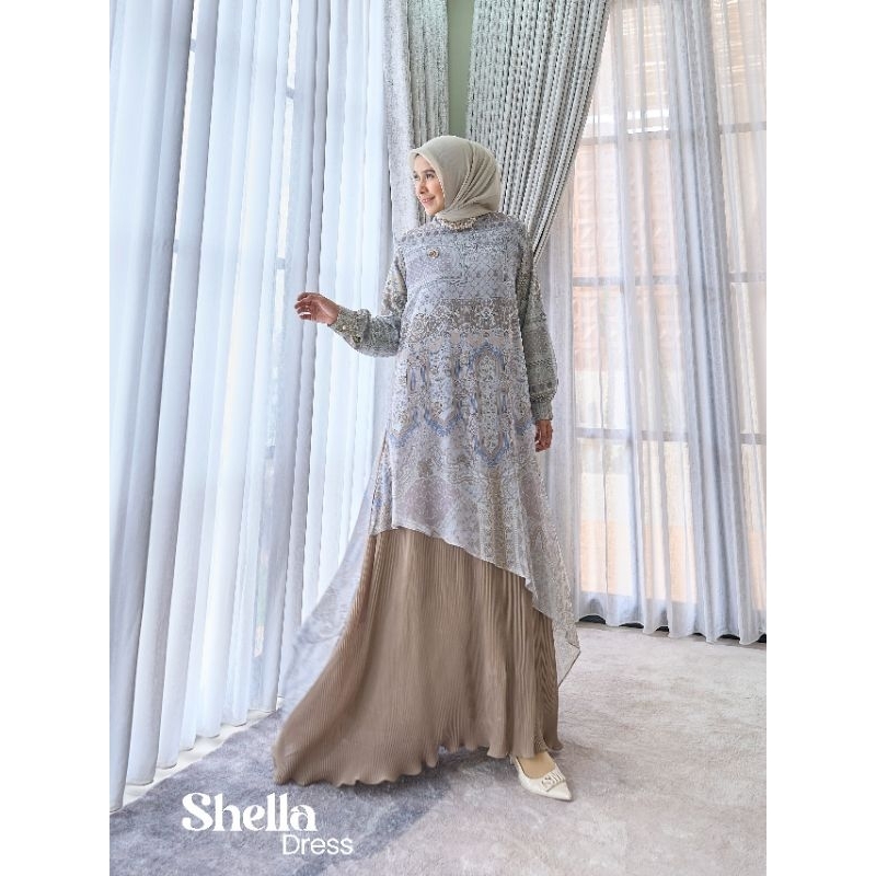 Shella DRESS / WOMEN'S PARTY GAMIS / LUXURY DRESS ORI BY MAREVI ...