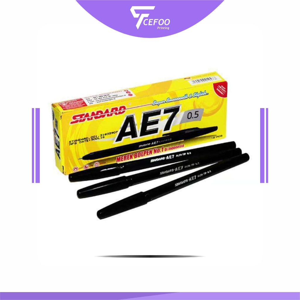 HITAM Black AE7 Standard Ballpoint Pen (1pc) | Shopee Malaysia