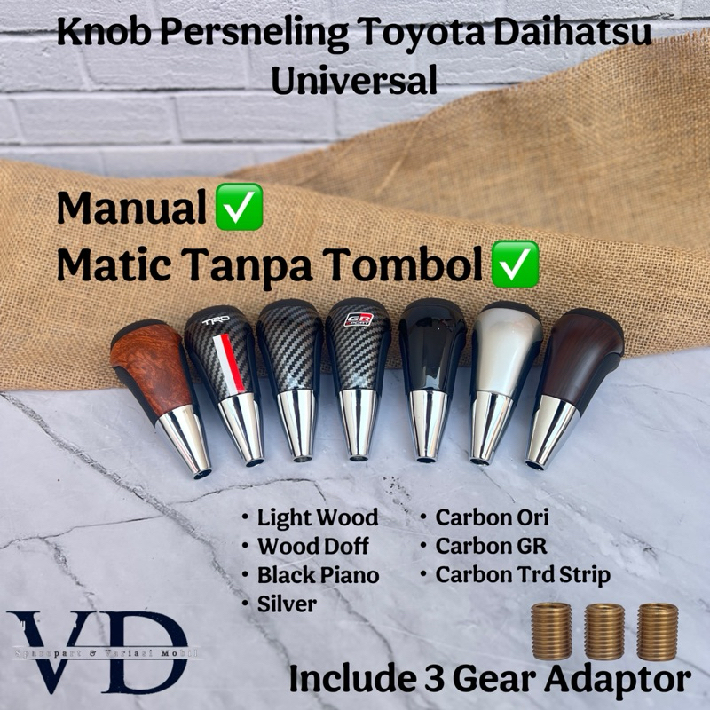 Toyota Daihatsu Universal Avanza Xenia Innova Rush Fortuner gear Knob ...
