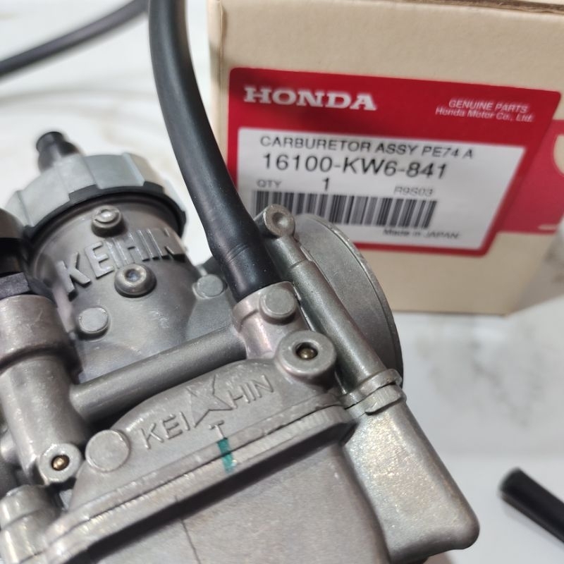 16100-kw6-841 CARBURETOR ASSY PE74 A CARBURETOR PE 28 Honda NSR 150 SP KEIHIN Made in Japan ...