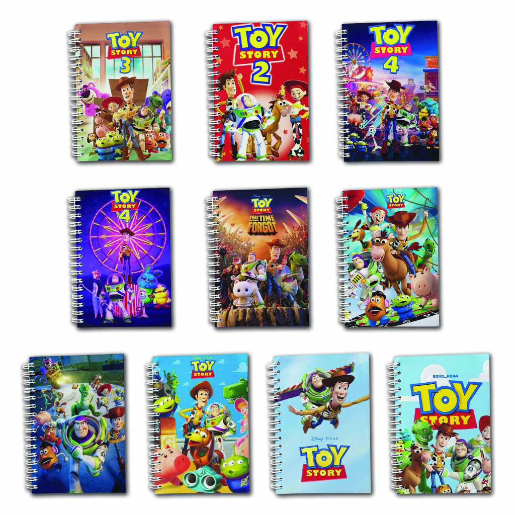 Spiral Large Note Book (10 cm X 14 cm) Toy Story Edition / Custom A6 ...