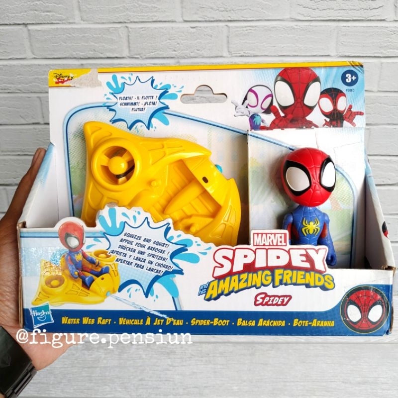 Hasbro MARVEL SPIDERMAN SPIDEY AMAZING FRIEND SPIDER-MAN WATER WEB RAFT ...