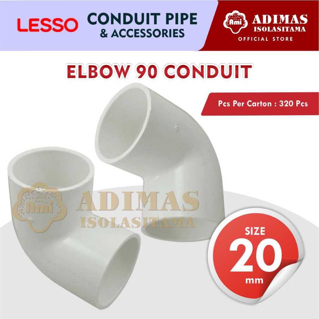 PUTIH Lesso Elbow 90 Degree Conduit For Conduit Pipe Connection ...