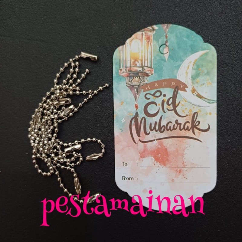 GANTUNGAN Eid Hang tag eid al-Fitr hangtag eid mubarak greeting card ...