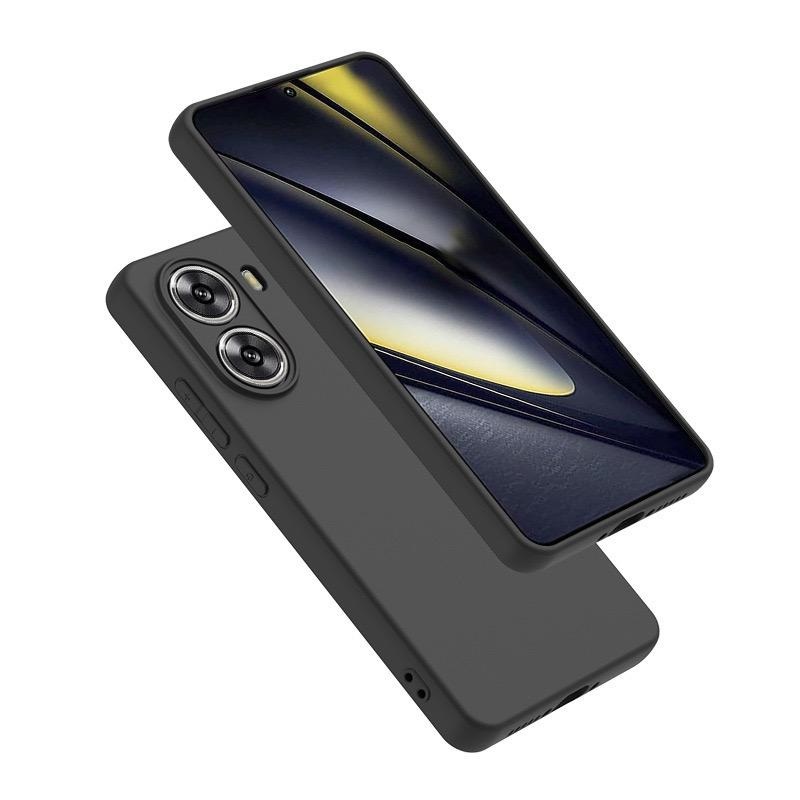 HITAM Casing XIAOMI POCO X7 PRO Silicone Black Matte Matte Soft Mobile ...