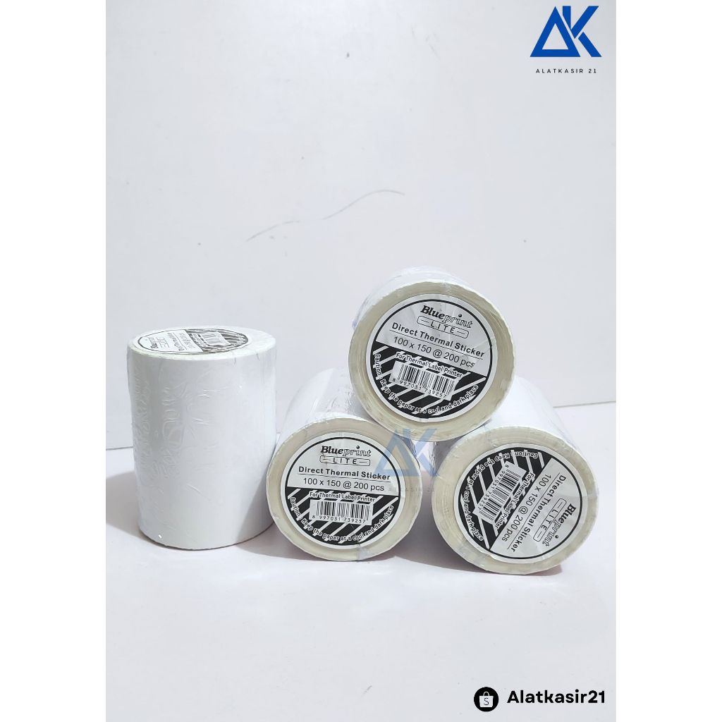 Resi BLUEPRINT LABEL 100x150 CONTENTS @200 PCS | Shopee Malaysia