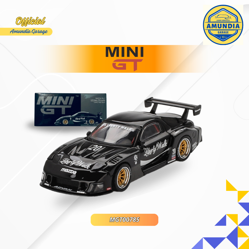 Mini GT Mazda RX7 LB Super Silhouette Liberty Walk Black | Shopee Malaysia