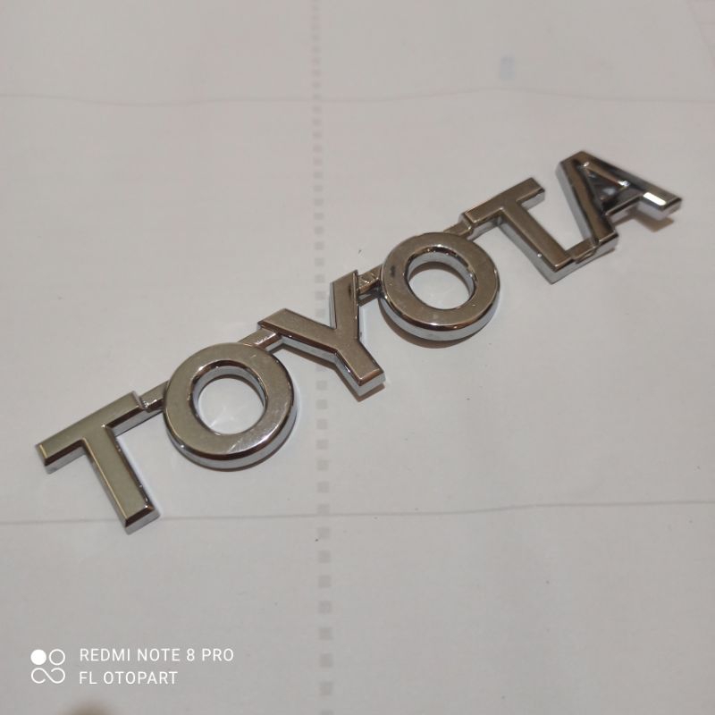 Toyota WRITING LUGGAGE EMBLEM LOGO SIZE 13,5CM ORIGINAL | Shopee Malaysia