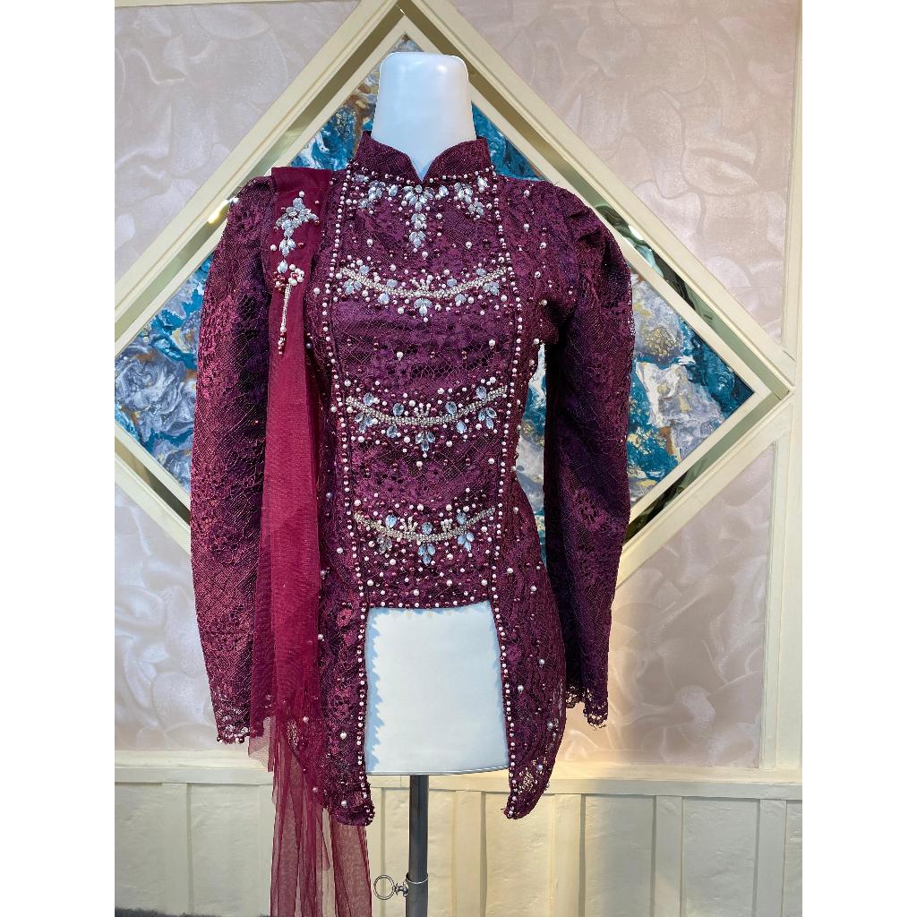 Premium NURIPA Kebaya FULL SEQUENCE FREE SELENDANG-Luxury Kebaya-Modern ...