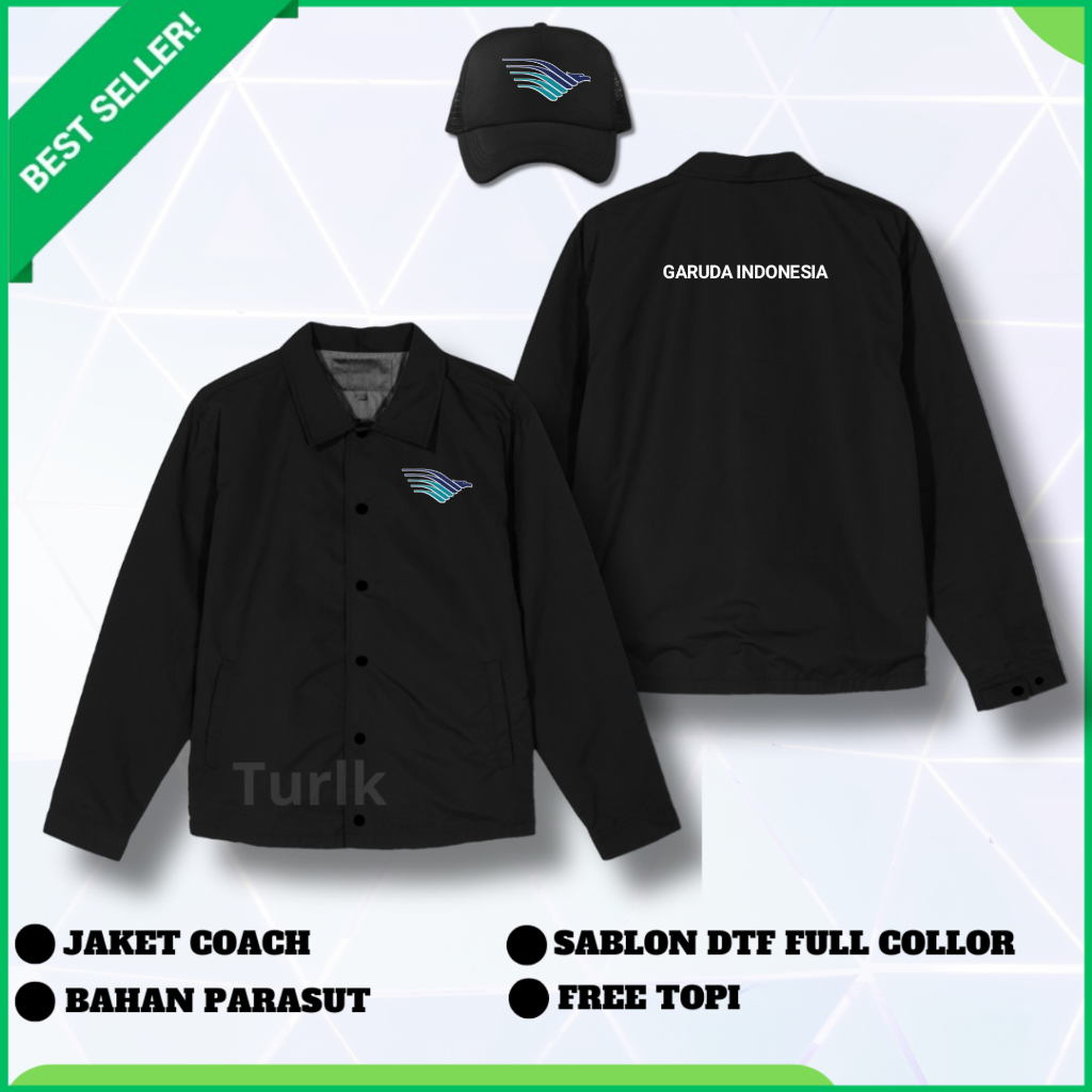 Garuda Indonesia Jacket Custom Garuda Indonesia Coach Jacket | Shopee ...