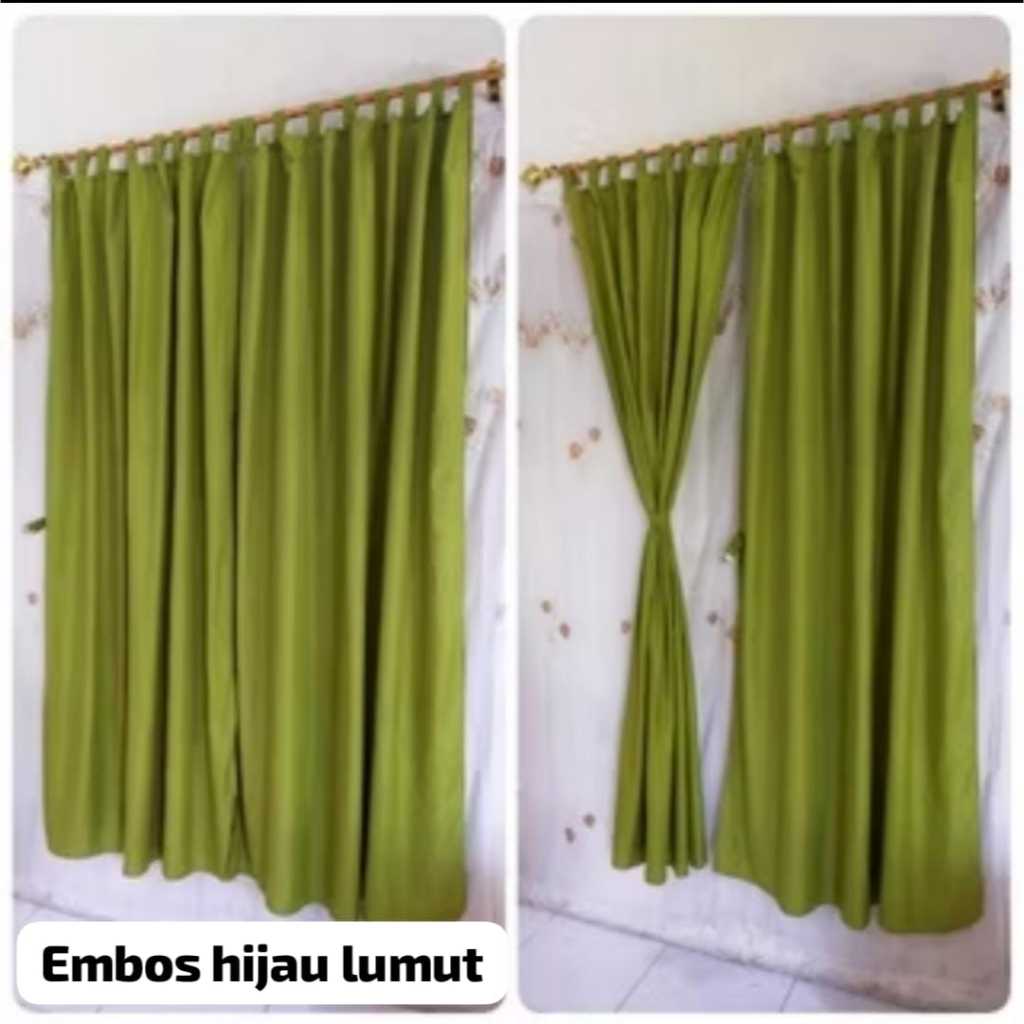 Suharto CURTAINS EMBIS PLAIN ADHESIVE ROPE CURTAINS 120CM X 200CM | Shopee Malaysia