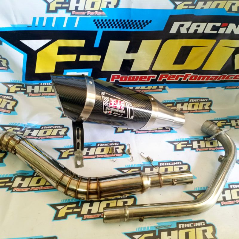 Cool bass racing exhaust Yoshimura r11 Vixion R15 Fu Sonic cb cbr MX ...