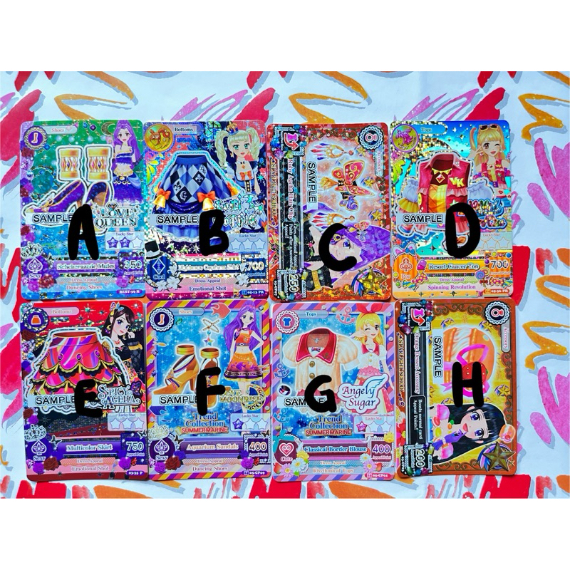 MESIN Aikatsu Card Sample Lollipop Machine Gothic Vivid Kiss Nightmare ...