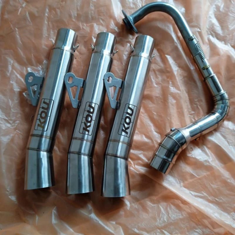 1set KOU SUPER open Conical open spec Exhaust Pipe for Mio sporty Mio ...