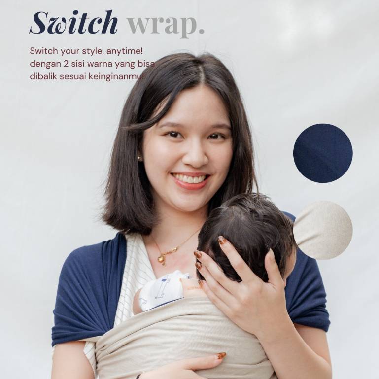 Micahadou Stretchy Wrap - Shoreline M Shape Switch Baby Carrier - Baby ...