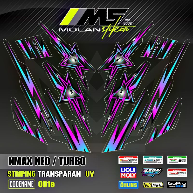 UNGU Decal Sticker Striping Transparent Variations Uv Nmax Neo Nmax ...