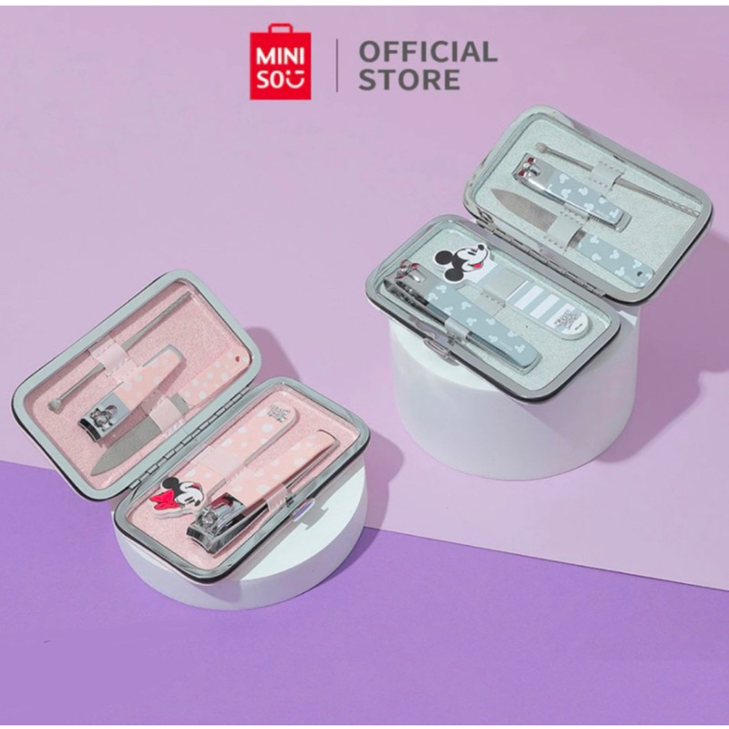 MINISO DISNEY MICKEY MOUSE MINNIE MANICURE MANICURE TOOL SET NAIL ...