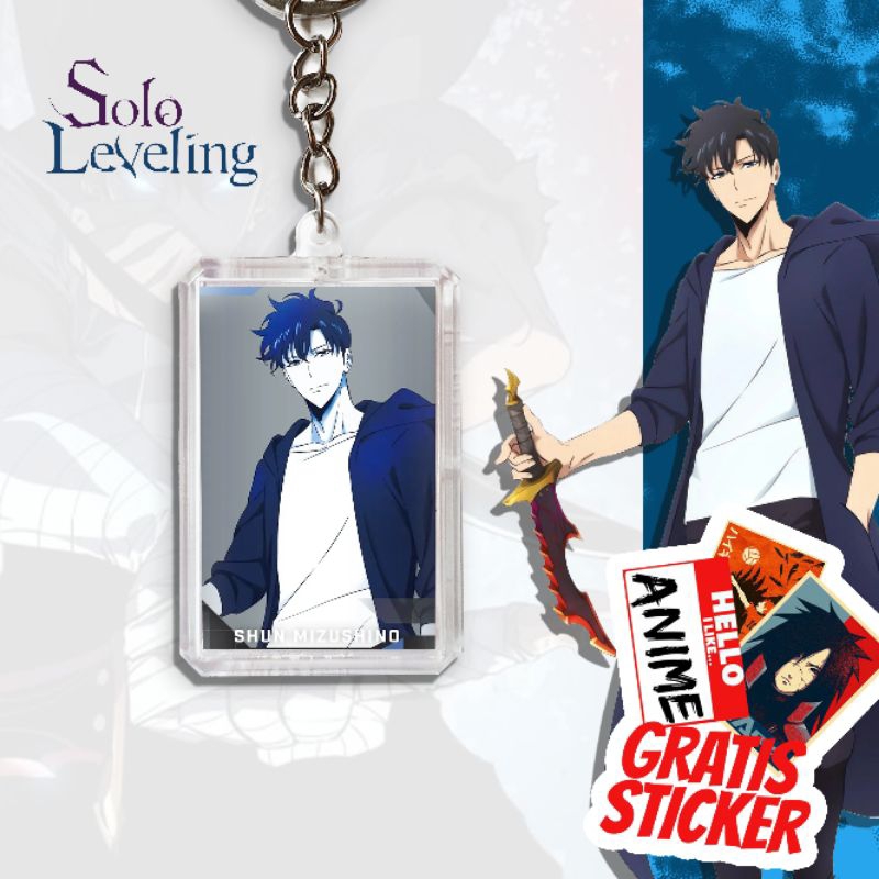 GANTUNGAN Newest) Solo leveling key chain/Anime key chain/Anime ganci ...