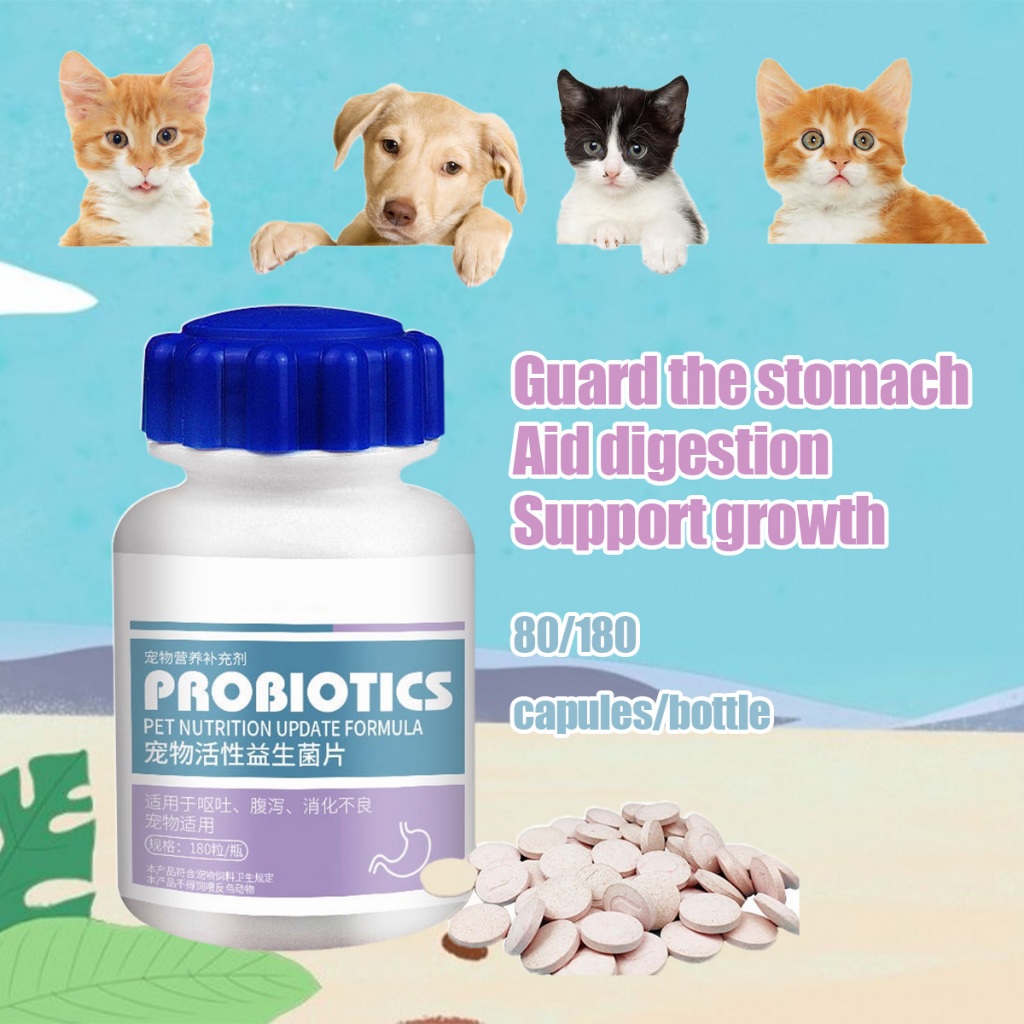 Probiotic Cat Vitamin 180 Tab's / Probiotic Tablet / for Diarrhea ...