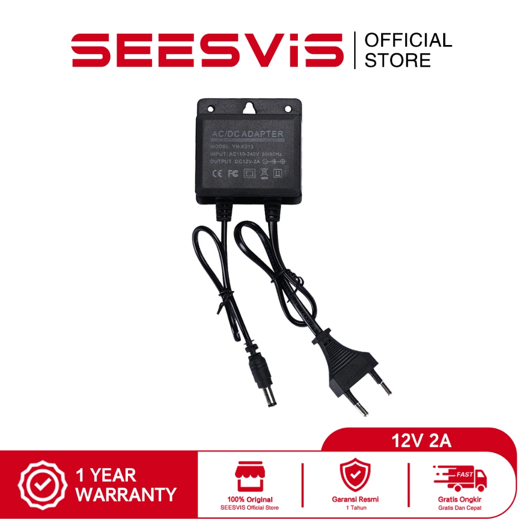 Seesvis XIHANCAM CCTV Camera Power Adapter DC Adapter 12V 2A Power ...