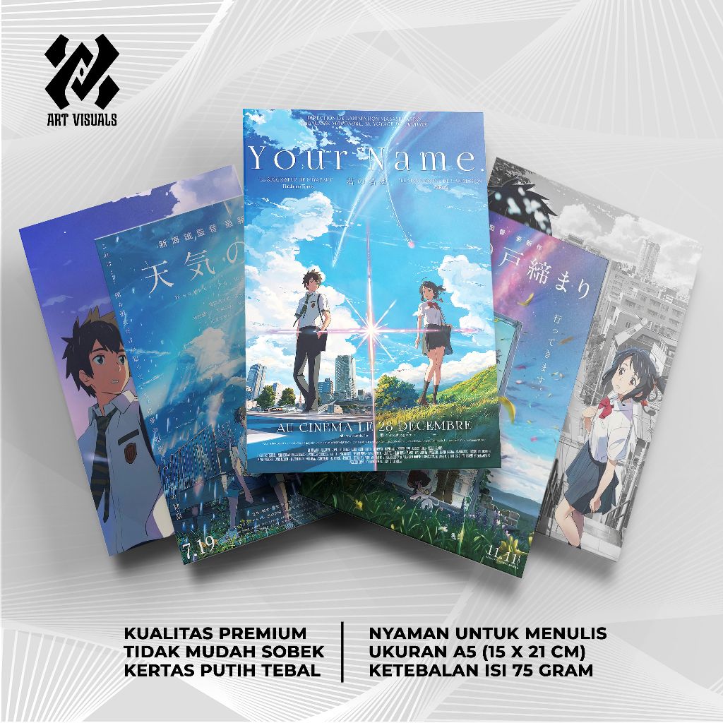 The Most Complete Custom Notebook with Anime Your Name Theme, Free to ...
