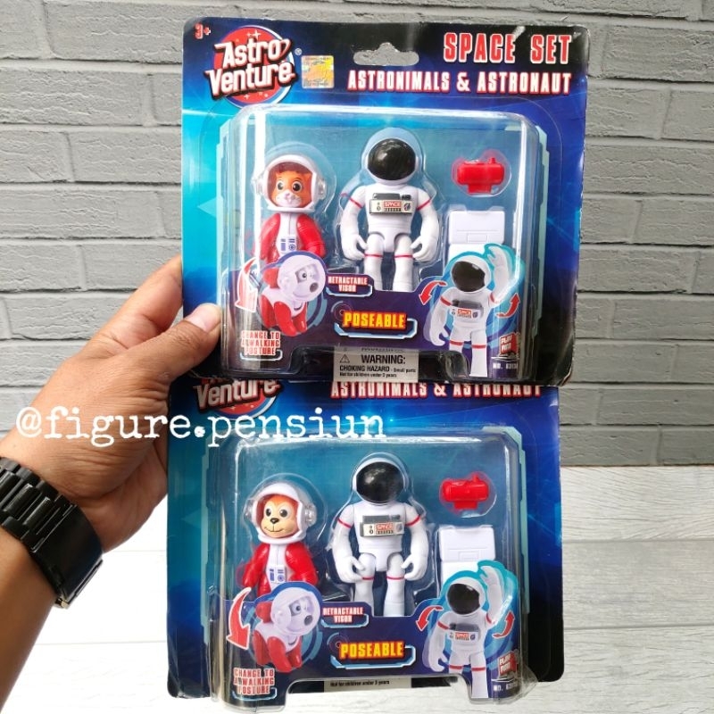 Astro VENTURE ASTRONAUTS & ASTRONAUT SPACE SET POSEABLE FIGURE | Shopee ...