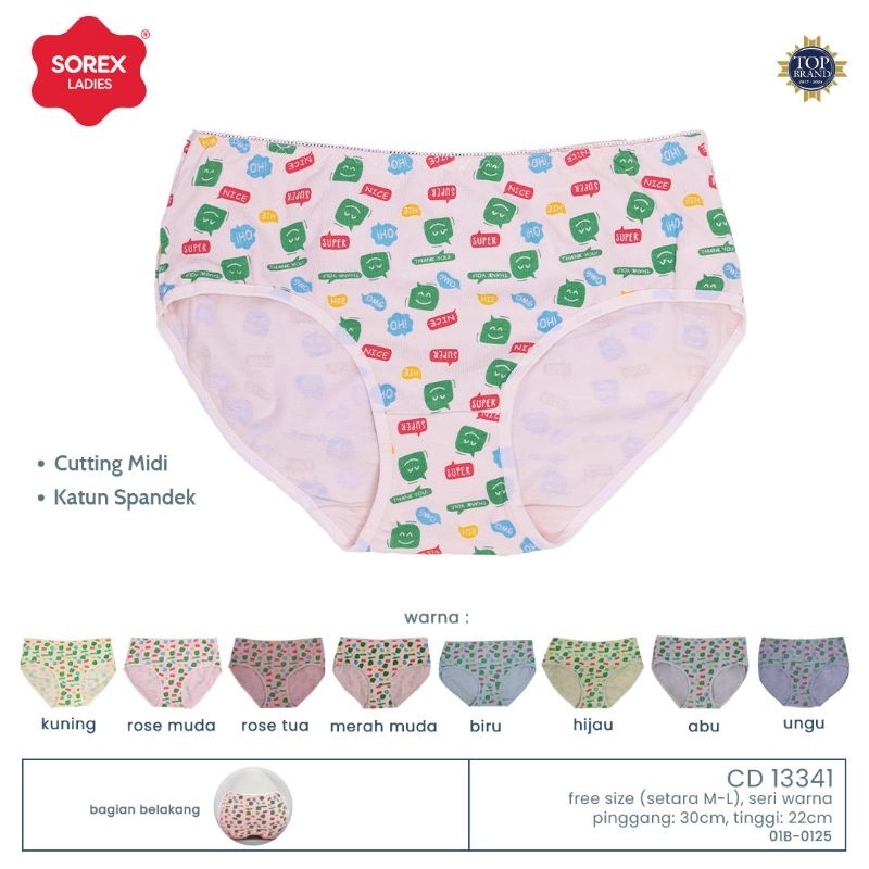 Sorex CD 13341 women's teenage panties SIZE ALL SIZES equivalent to ML ...