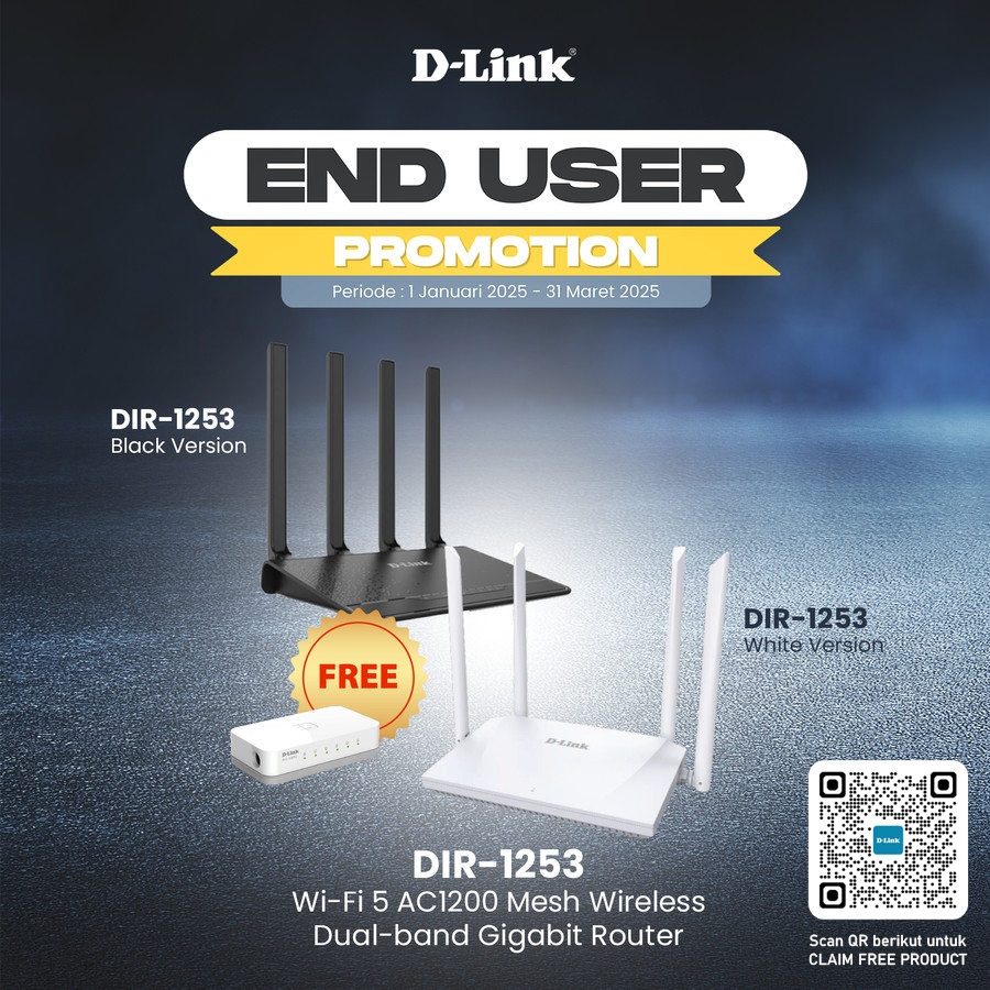 D-link MESH DIR-1253 V2 WHITE AC1200 Wi-Fi 5 Gigabit Router | Shopee ...