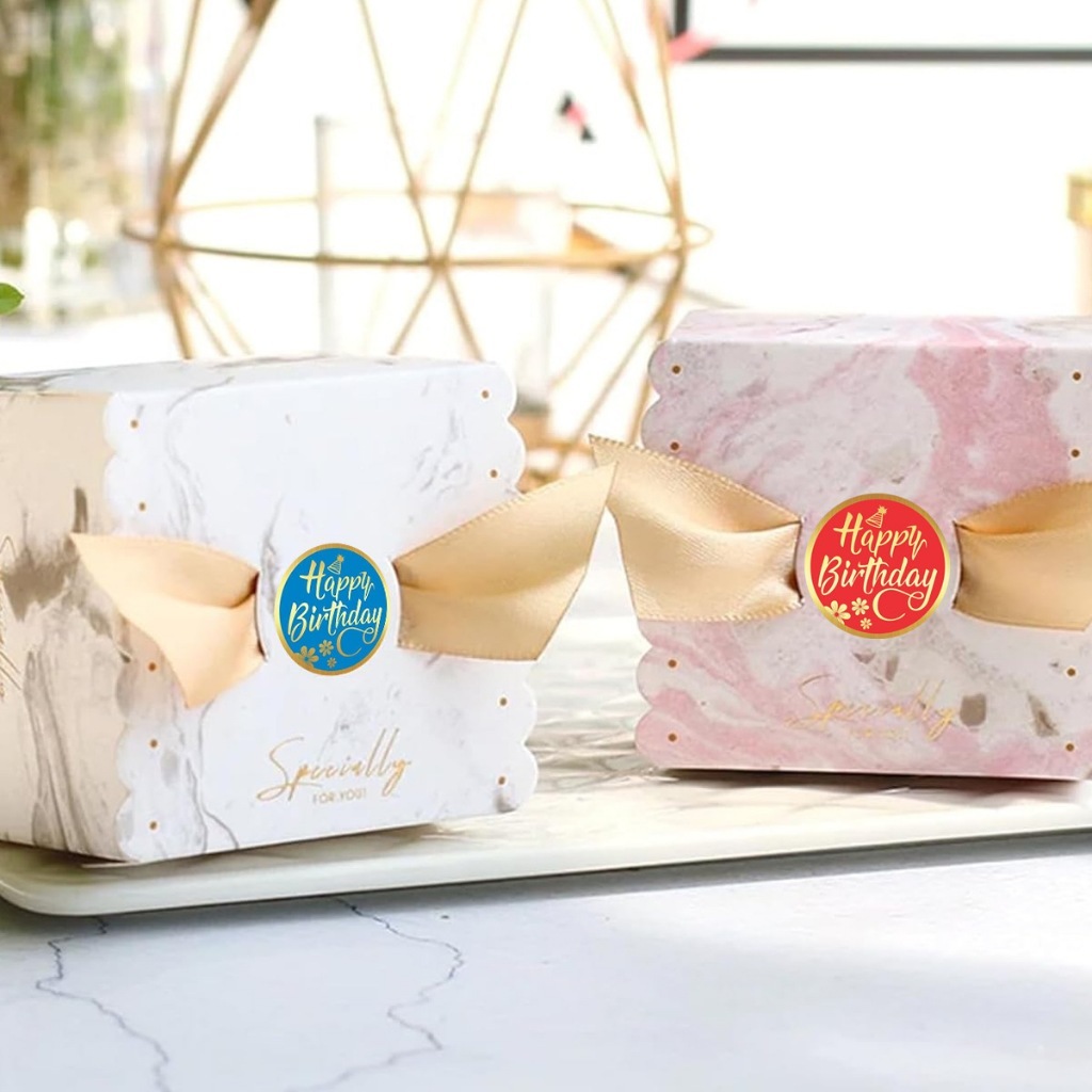 1 Roll (500 Pcs) HBD Happy Birthday Roll Sticker/ Children's Birthday ...