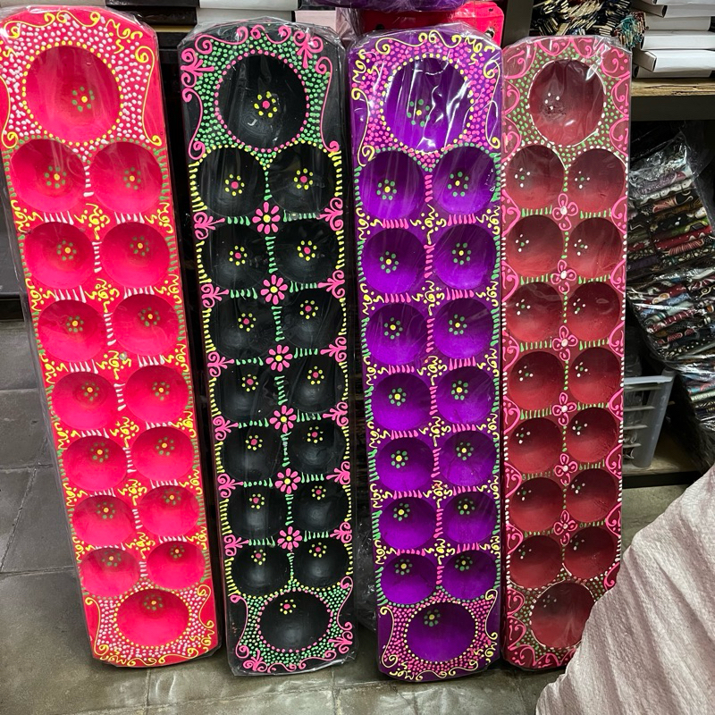 Big Congklak Children's Toy / Traditional Dakon Toy (Bonus Dakon Seeds ...