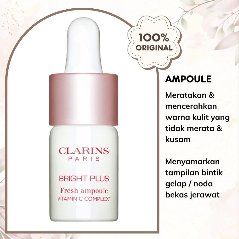 Clarins Bright Plus Brightening Ampoule Booster - 8ml Fresh Vitamin C ...