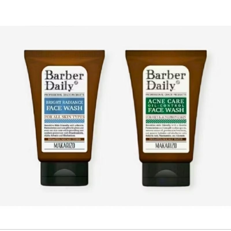 Barber Daily Acne Care Oil Control/Bright Radiance Face Wash 100 ml ...