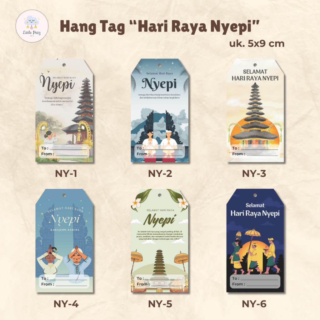 New 2025!! Hang Tag "HARI RAYA NYEPI" TO + FROM/ Hang Tag NYEPI DAY ...