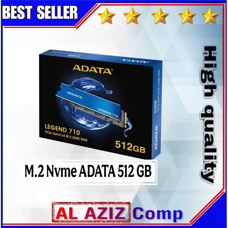 Adata LEGEND 710 512GB SSD M.2 NVMe PCIe Gen 3x4 - SSD 512GB | Shopee ...