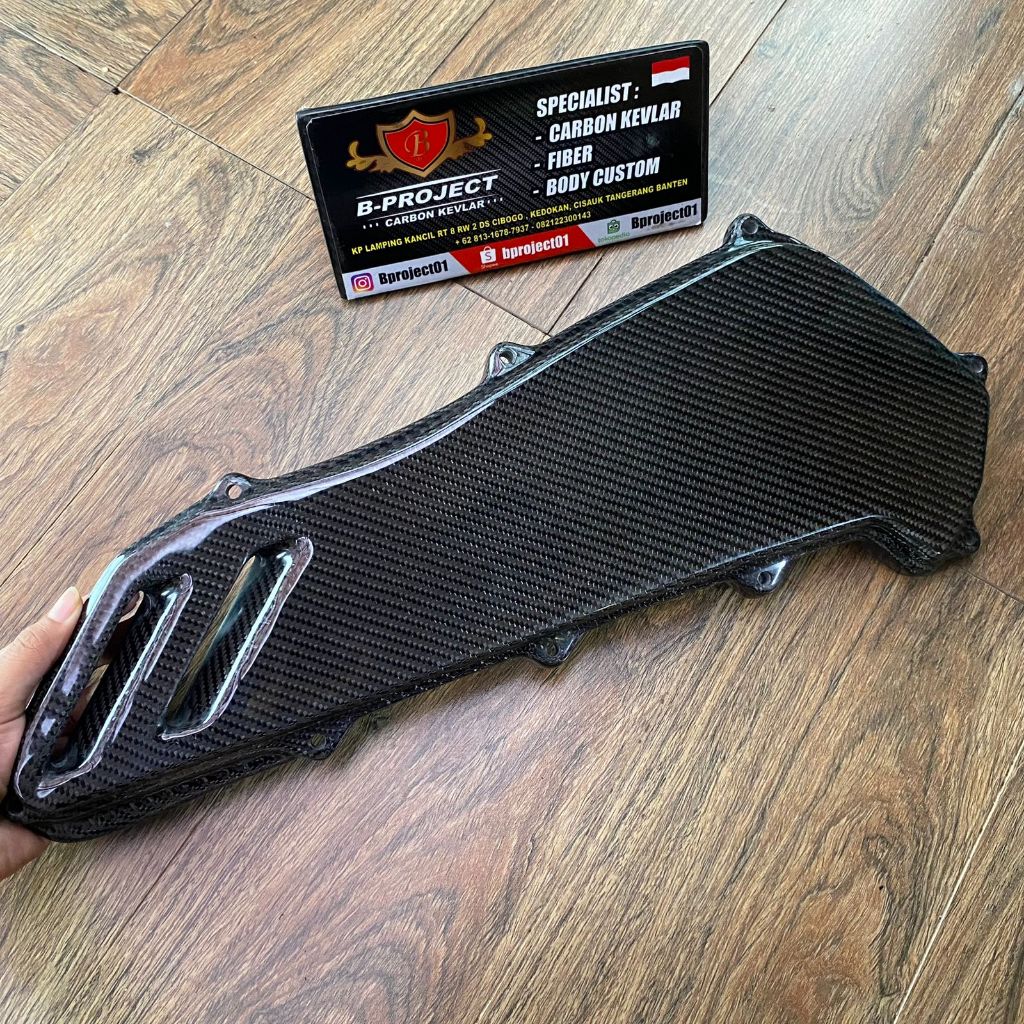Genuine custom carbon kevlar xmax v1/v2 flat filter Cover | Shopee Malaysia