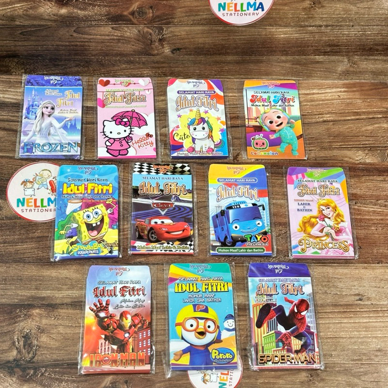 Ampau CARTUN EID ENVELOPE CONTAINS 50 SHEETS | Shopee Malaysia