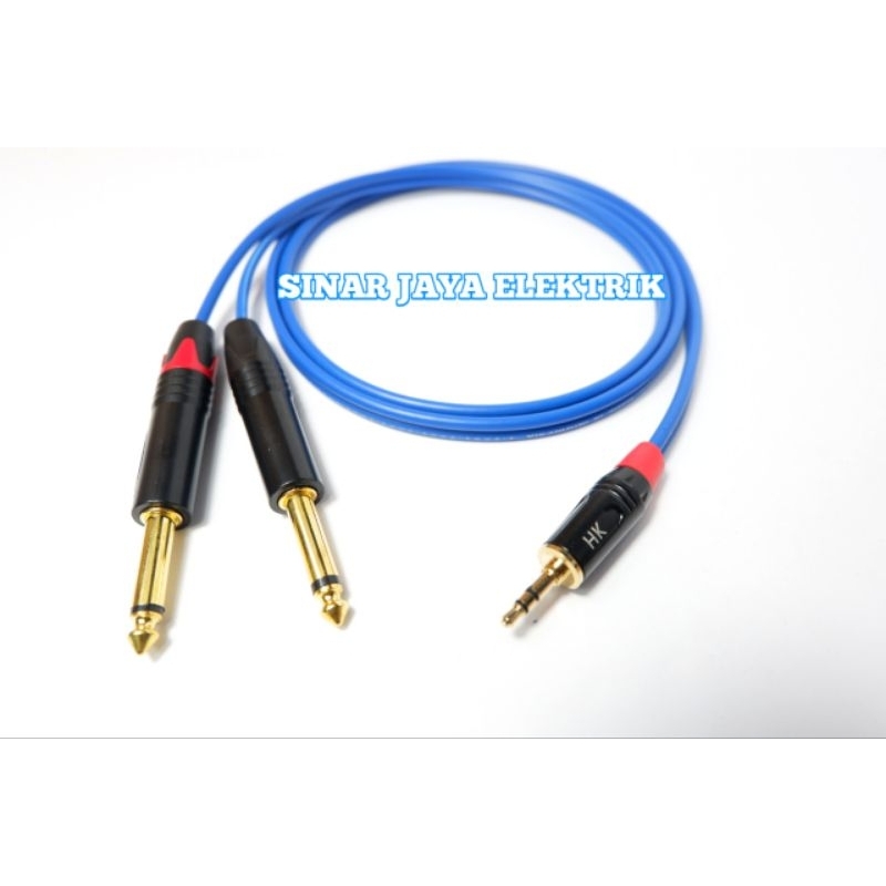 Audio jack aux/mini stereo cable HK to 2 akai mono HK original quality ...